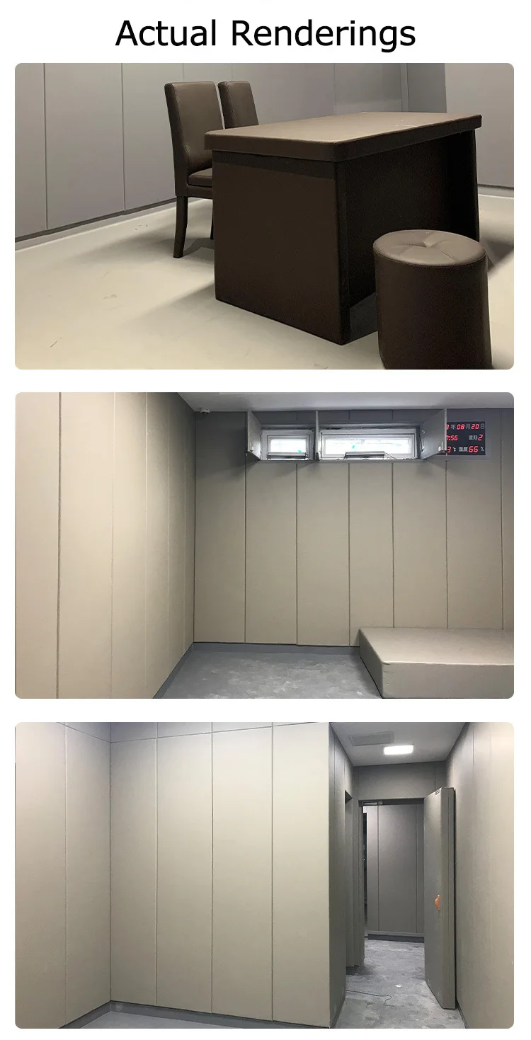 Soundproof & Fireproof Leather Wrapped Acoustical Wall Pad Of Noise ...