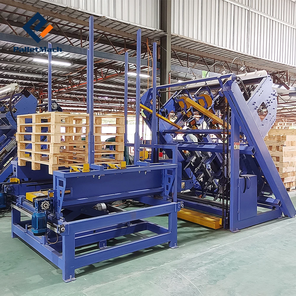 Automatic Pallet Nailing Machine High Efficiency Wooden Pallet Nailing ...