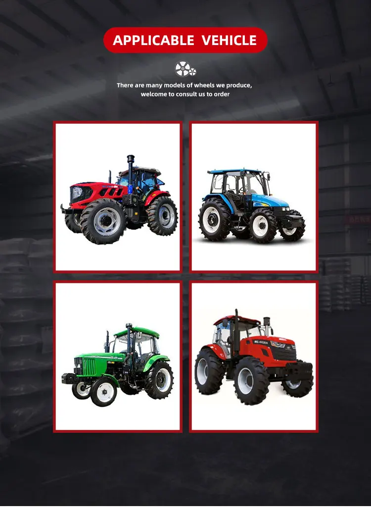 Agricultural Vehicle Wheel Rims for Tractors - Durable & Customizable