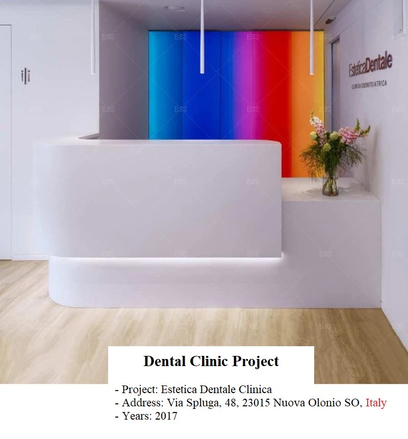 Reception Counter Medical Spa Design - Modern & Durable