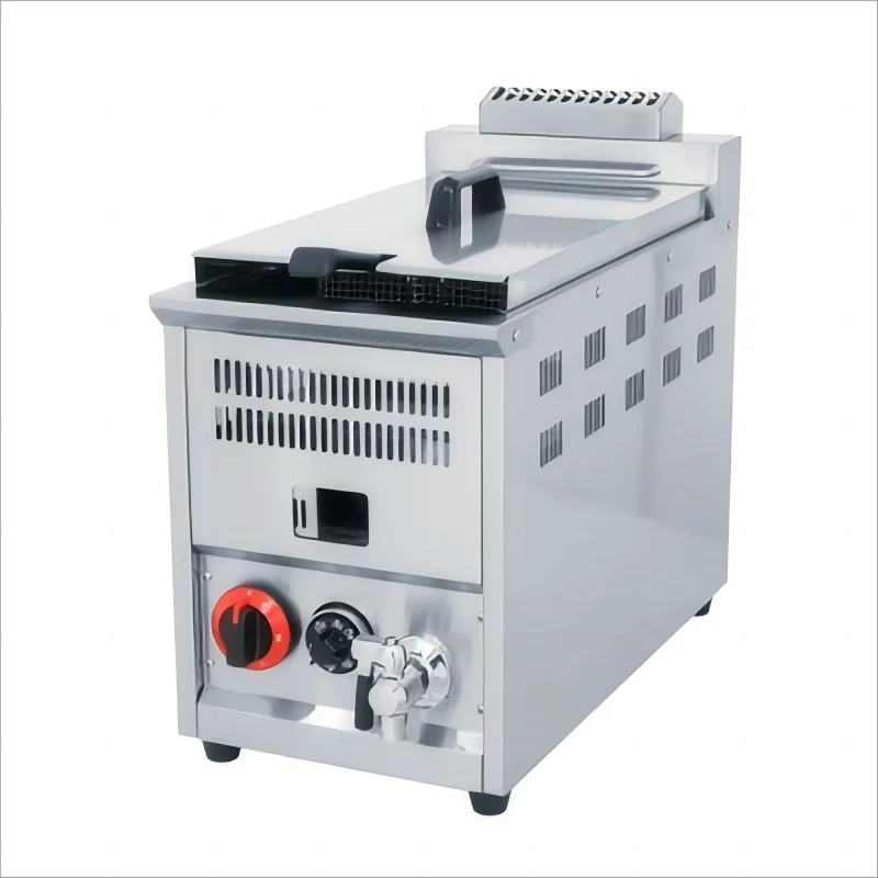 Commercial Single/Doubles Tank Gas Benchtop Deep Fryer/Gas Fryer Table ...