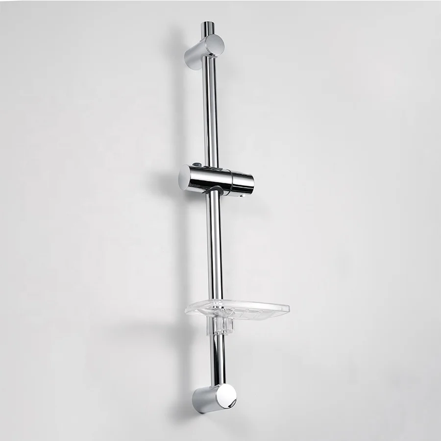 Stainless Steel Slide Bar Shower Head Adjustable Sliding Bar Round ...