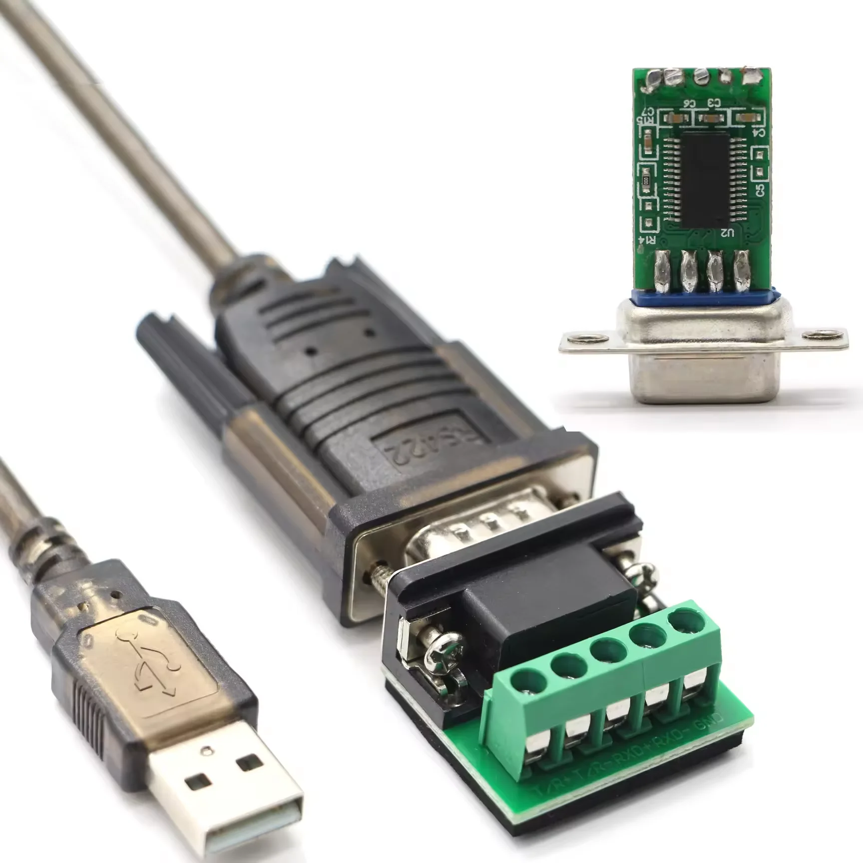 Usb Rs485 Rs422 To Db9 Full-duplex Serial Cable With Ftdi Chipset For Windows 10 Vista Xp Linux ...