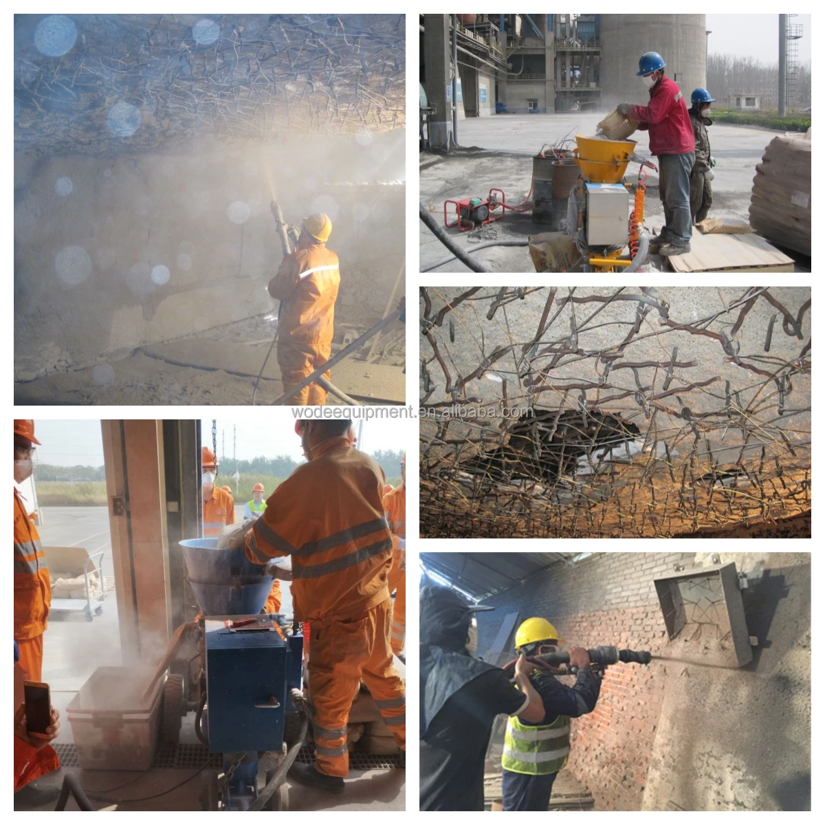 Shotcrete Pumping Type Shotcrete Spray Refractory Gunning Gunite ...