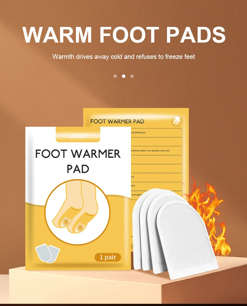 Customized Logo Hot Selling Foot Warmer Pad Heat Patch Disposable Self ...
