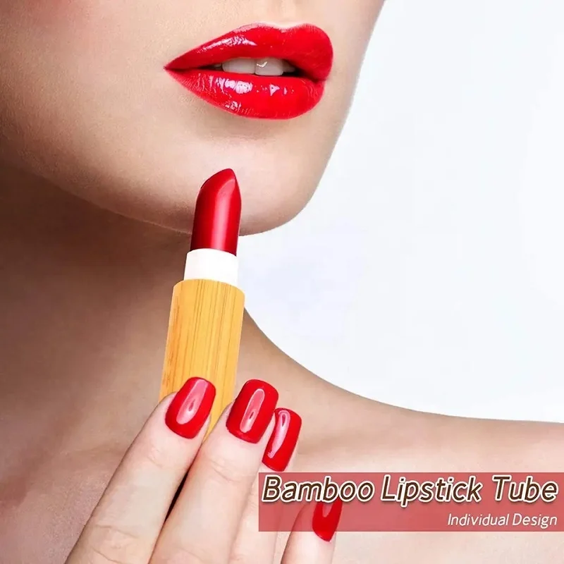 5g Empty Biodegradable Lipstick Tube Bamboo Lip Balm Container Cosmetic ...