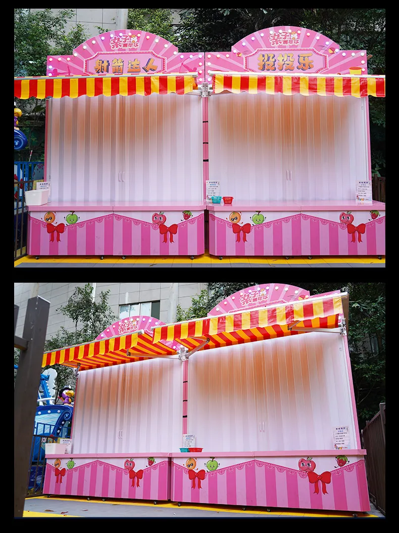 Hot Selling Dart Shooting Booth Game Earn Money Indoor Outdoor Sandbag Carnival Booth Game For ...