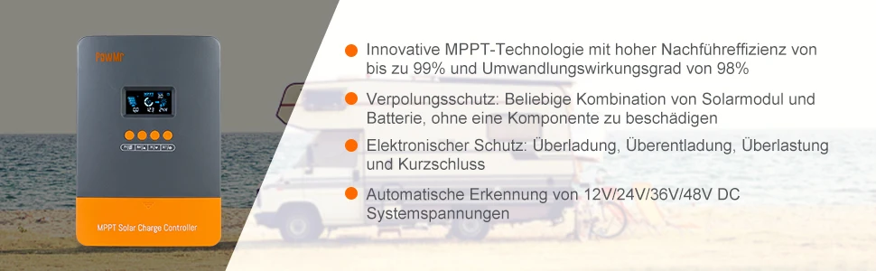 Powmr 60A MPPT Regulator - Efficient Solar Charge Control