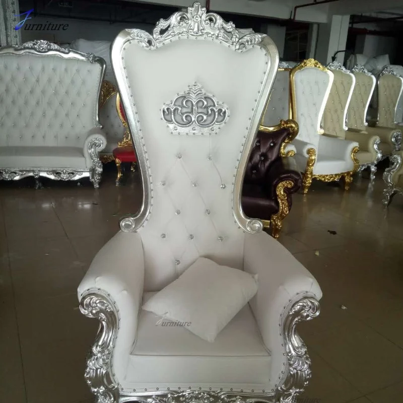 Queen King Throne Chair Silver - Buy Throne Chairs,Queen King Throne ...