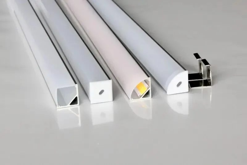 10x10mm Led Strip Light Aluminum Channel Recessed Extrusion Profile For ...