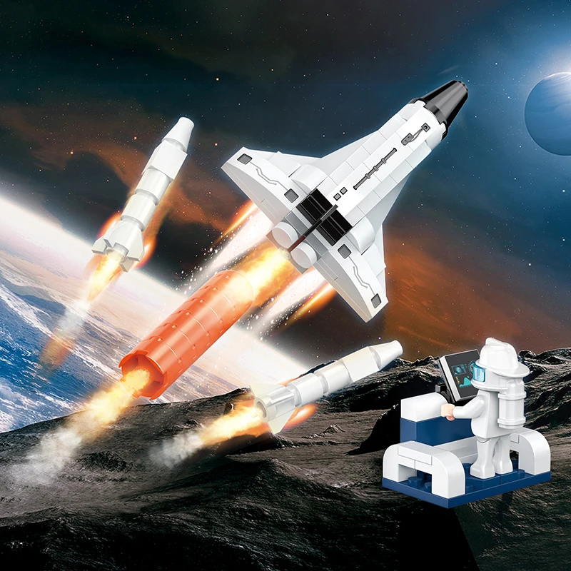 Cogo Space Shuttle Building Blocks Sets Space Series Ship Series Kids ...