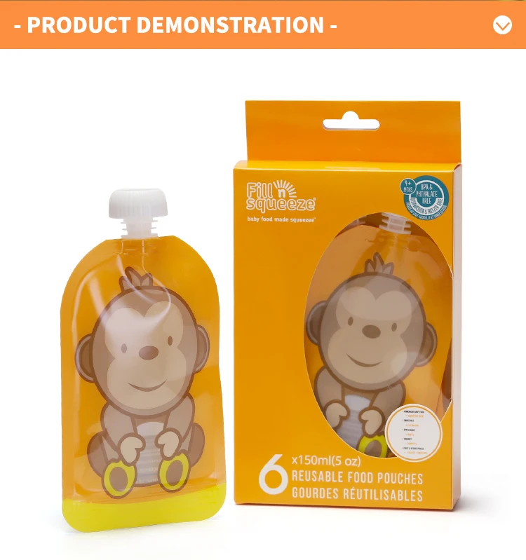Freezer Able Baby Food Packaging Pouch Squeeze Pouch - Buy Baby Food ...