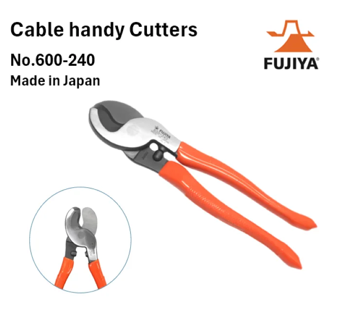 JP P21-001 Fujiya Cable Wire Cutter Tool Smooth Jaw Texture Steel and ...