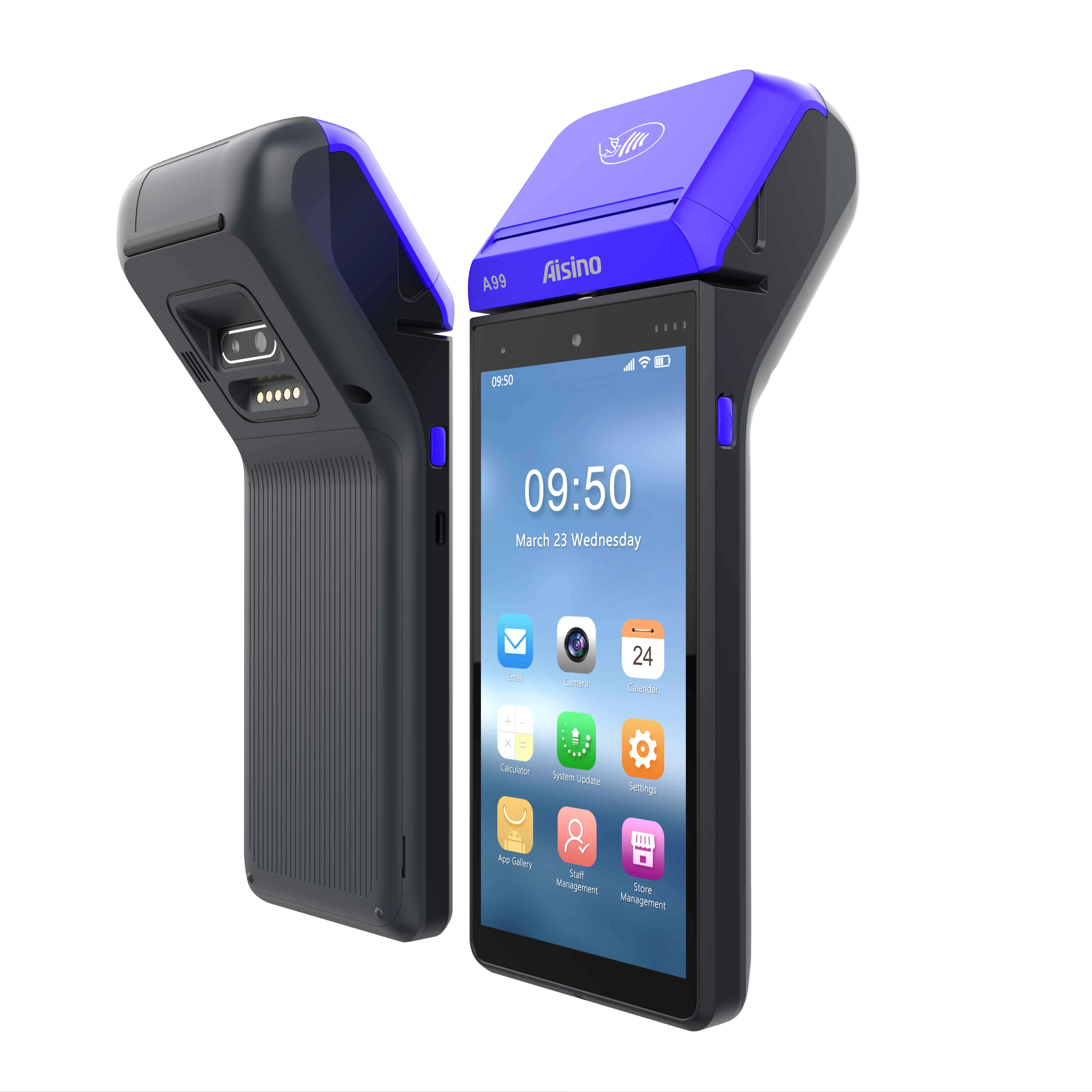 Handheld Touch Screen Nfc Android 12 Portable Pos System With Printer - Buy Wireless Payment ...