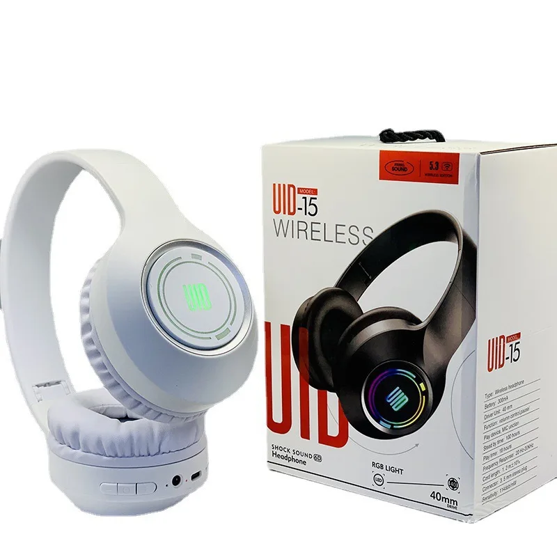High Quality Uid-15 Wireless Headphones Light Display Noise Reduction ...