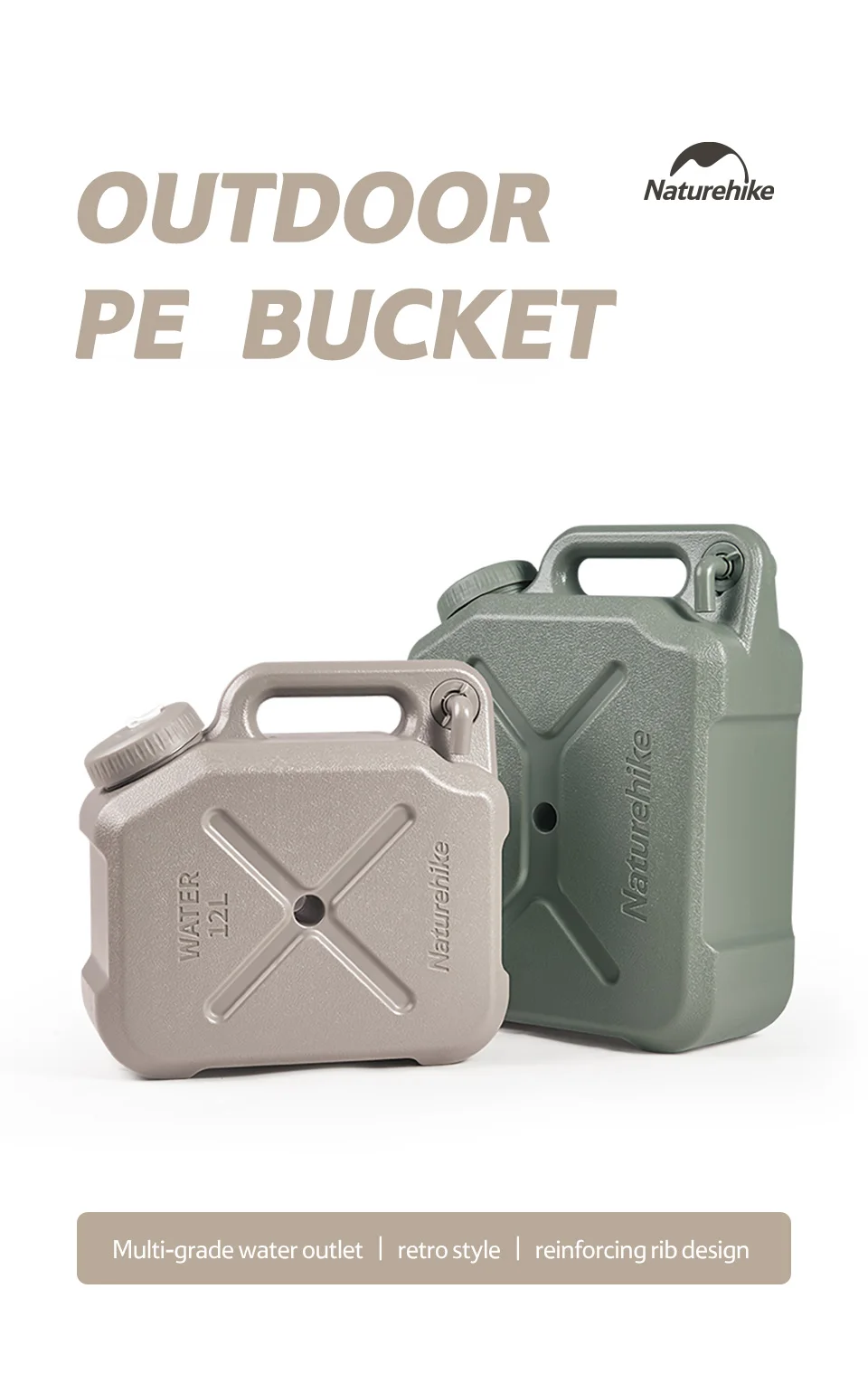 Naturehike Outdoor Camping Water Bucket - Efficient Storage