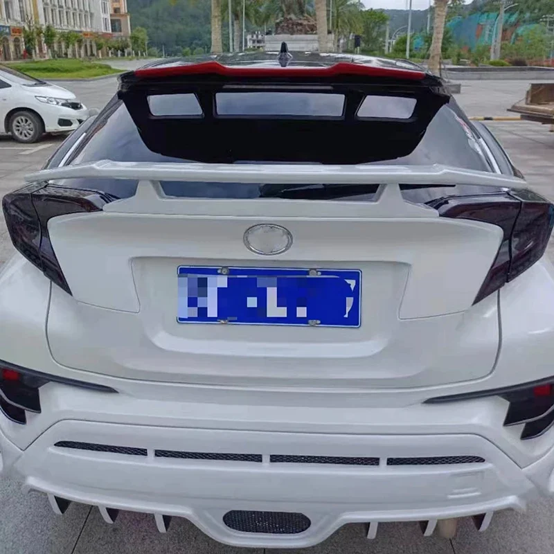Rear Trunk Lid Spoiler Wings Body Kit for Toyota CHR 2018 2019 2020 ...