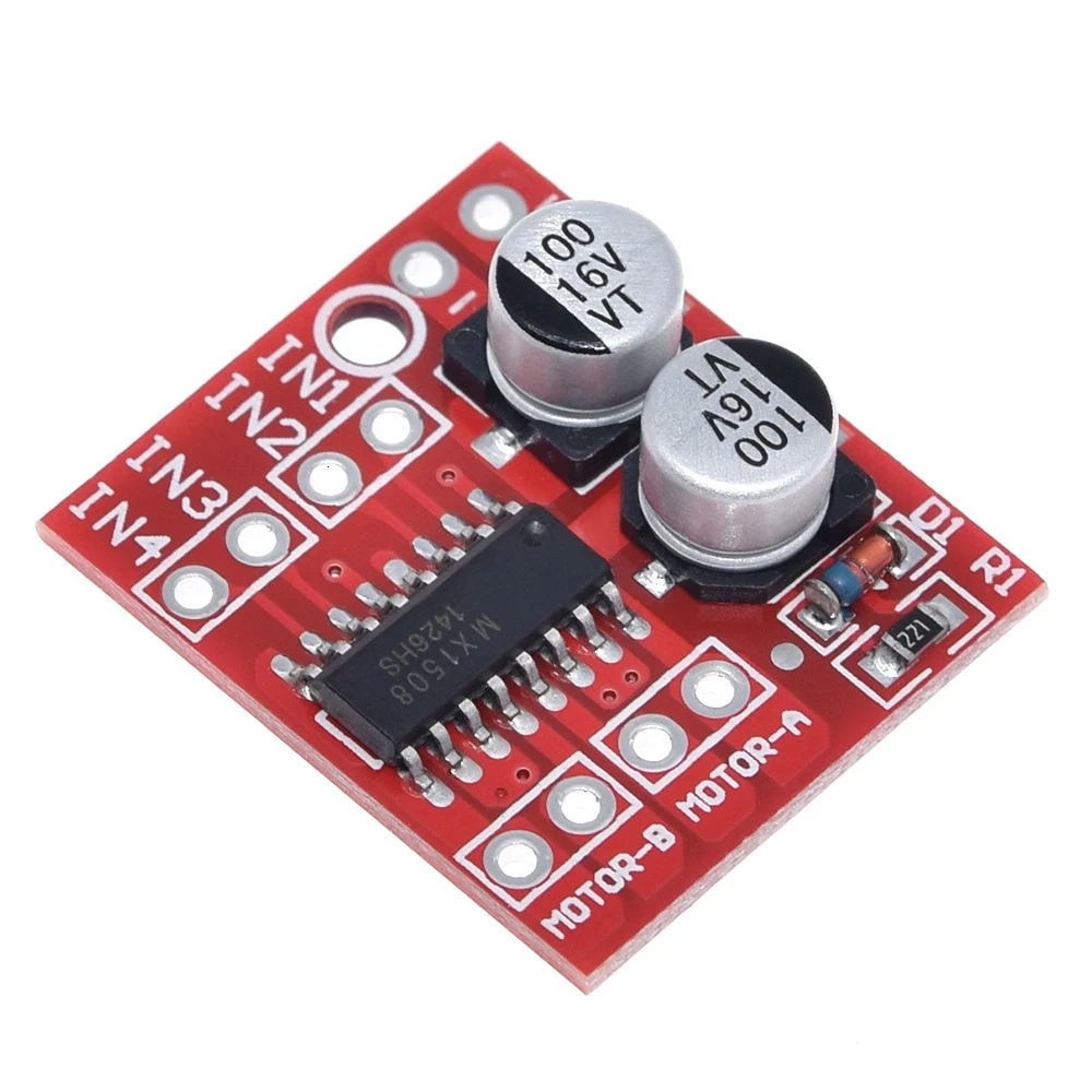 L298N DC Motor Driver Module - Dual H Bridge Mini Stepper Motor Drive