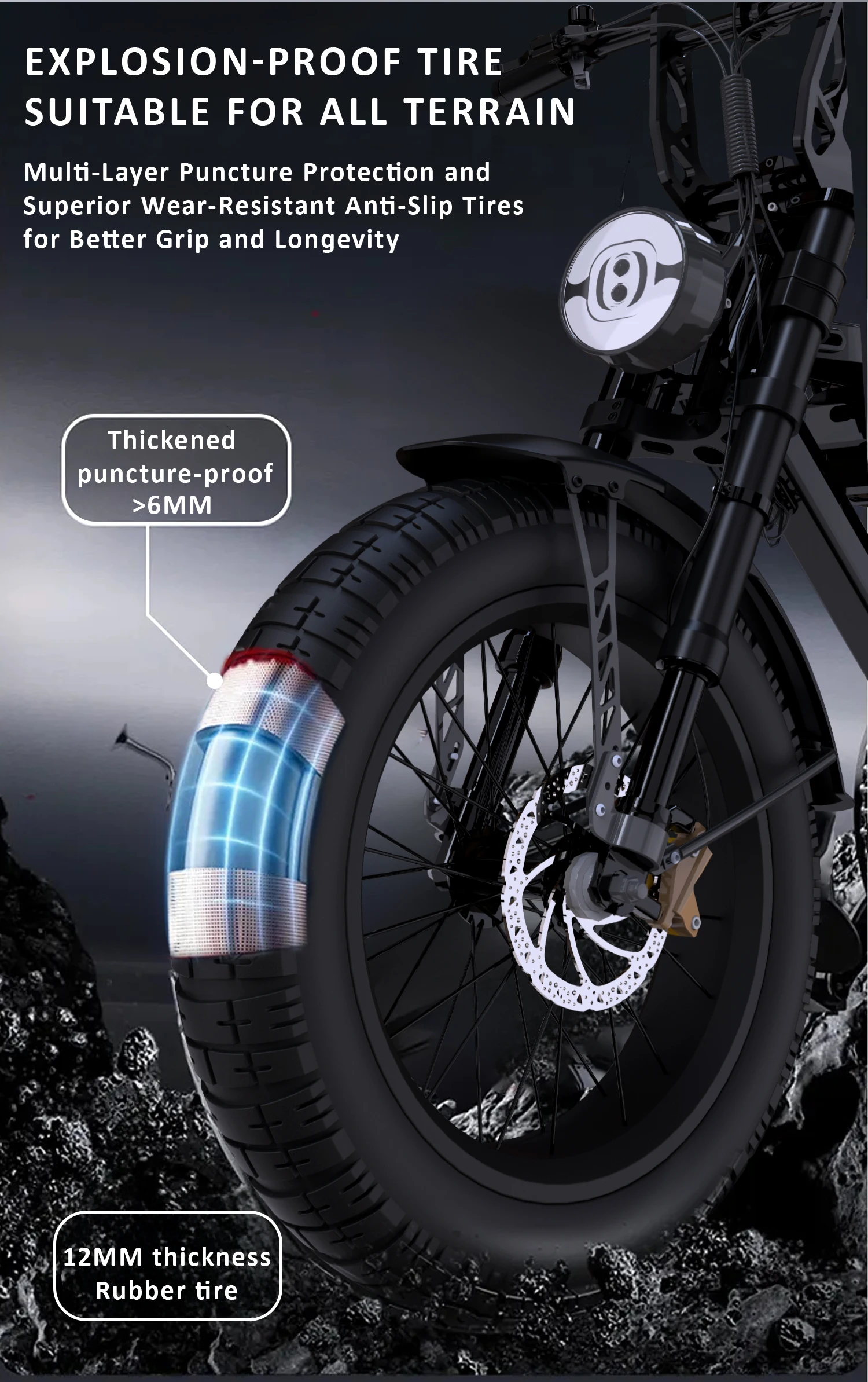 1000W Motor Full Suspension Electric Bike with 20 Inch Fat Tires All ...