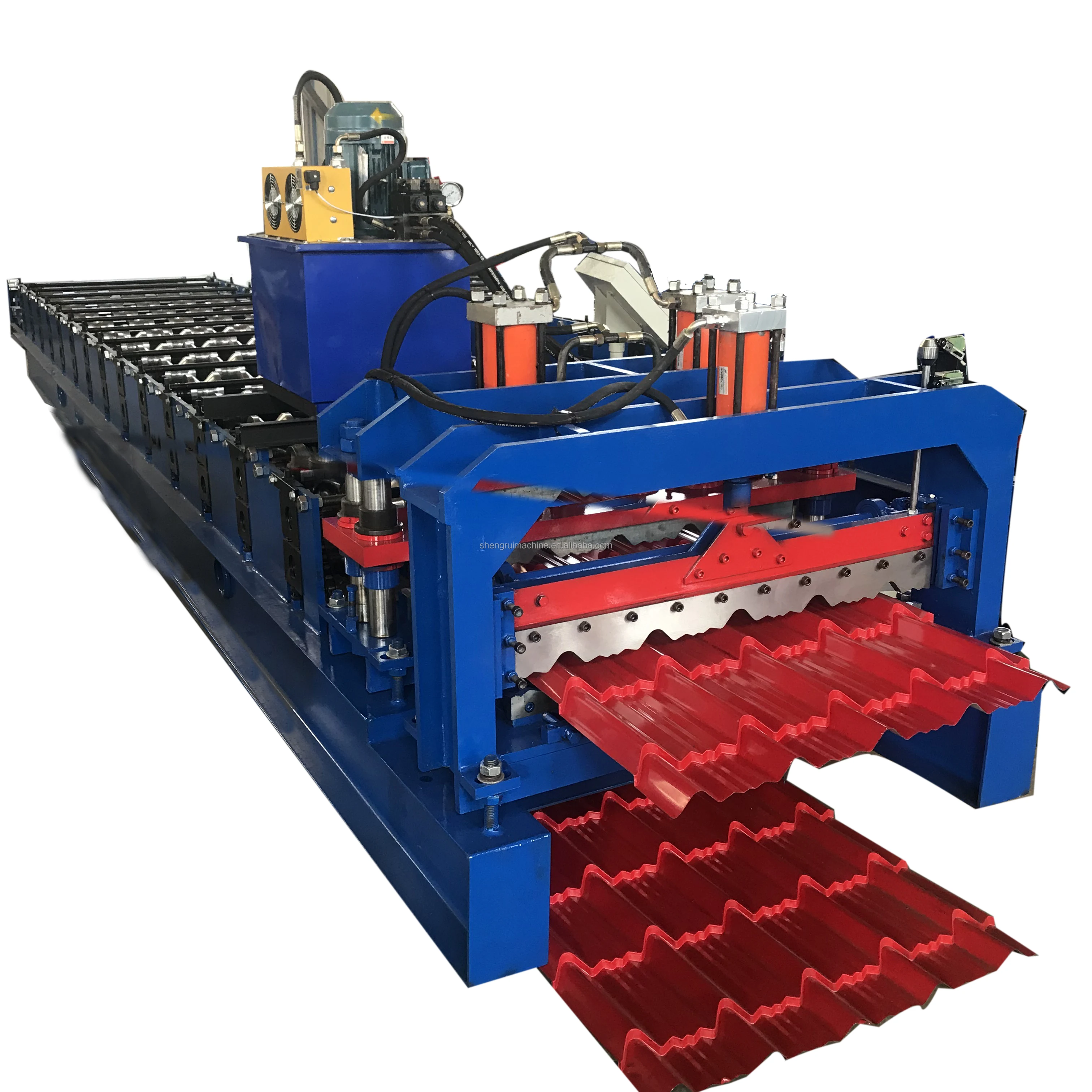 Automatic Color Steel Ridge Capping Cold Roll Forming Machine Zinc Roof ...