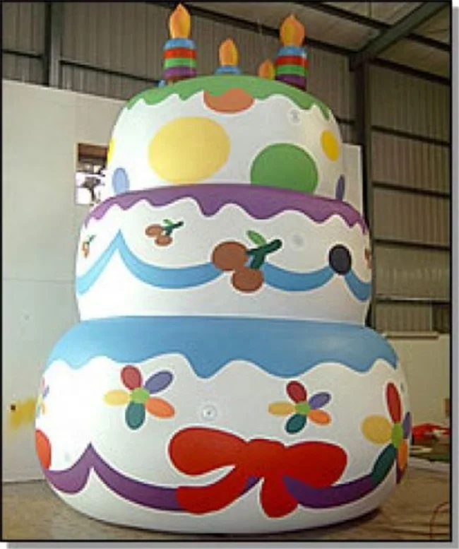 Giant Inflatable Birthday Cake Model Helium Balloon For Parade/ Party ...