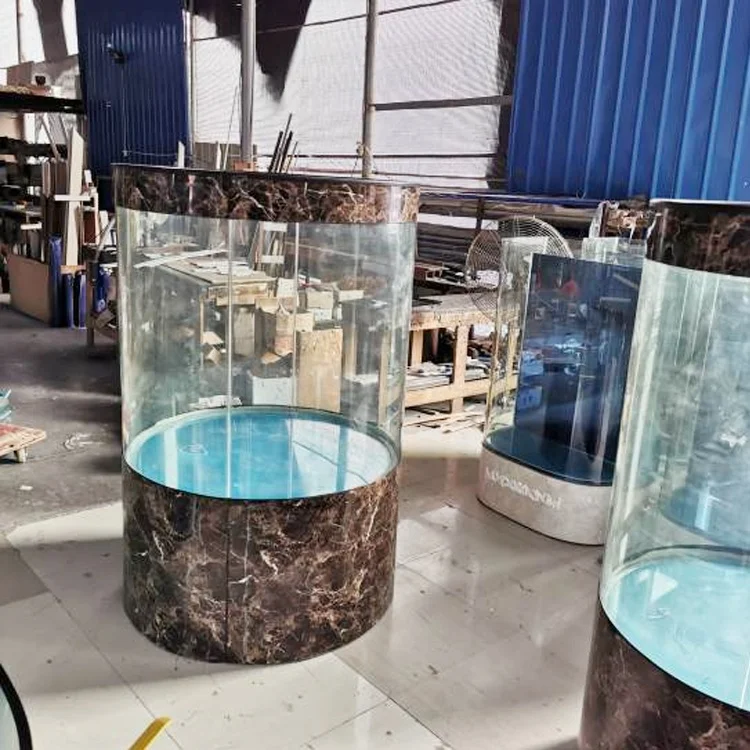 Round Aquarium - Cylindrical Fish Tank Acrylic Aquarium