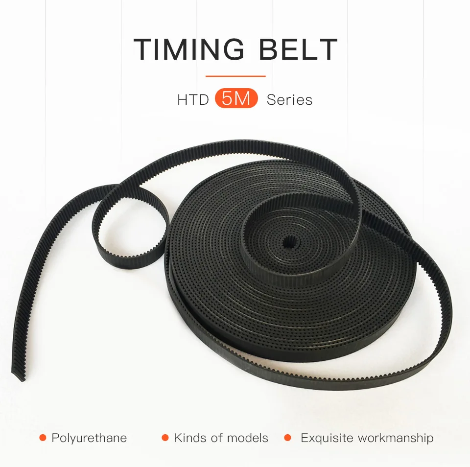 Htd 5m Series Pu Open-ended Timing Belt Transmission Belts Width 10 ...