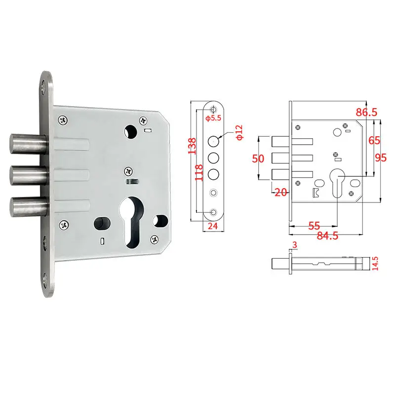Manufacturers lock body safety door latch lock body stainless steel ...