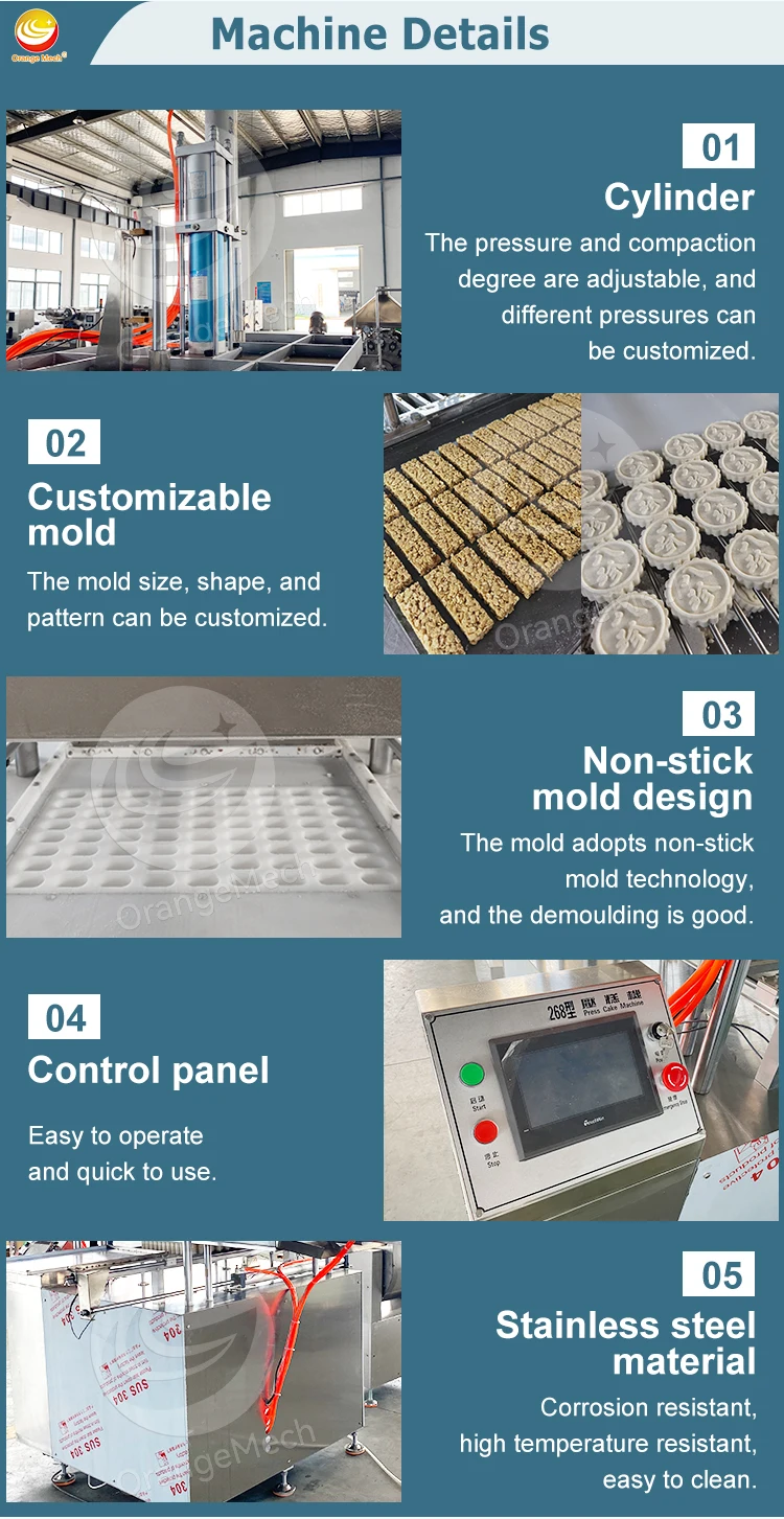 ORME Mung Bean Cake Make Machine Sugar Cube Molding Machine Polvoron ...