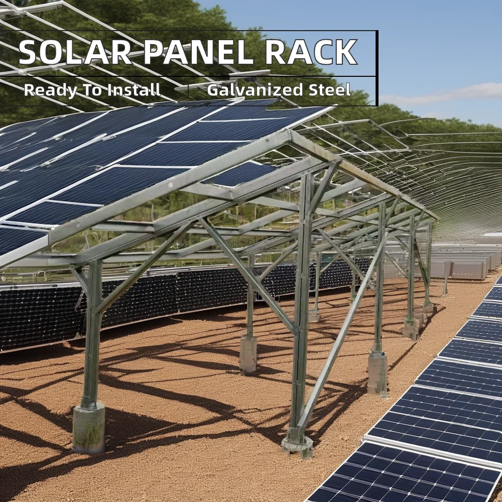 Easy Installation Galvanized Steel Ground Solar Mounting System ...