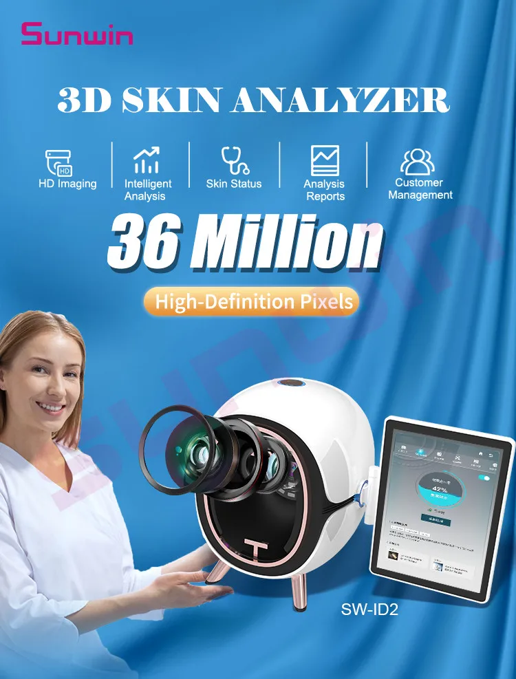 Portable 3D AI Face Skin Diagnostics Analyzer - Magic Mirror