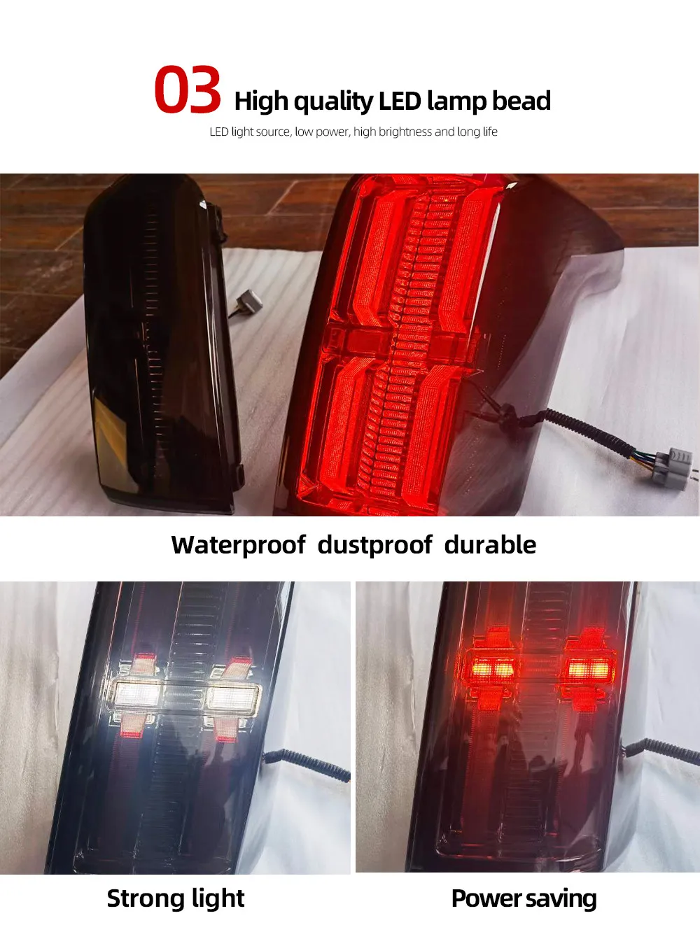 Luz trasera LED para coche Mitsubishi Triton L200 2015 2016 2017 2018 ...