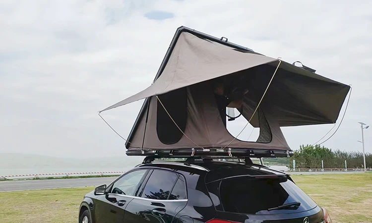 Four Season Aluminum Hardtop Roof Tent with Triangle Clamshell Design ...