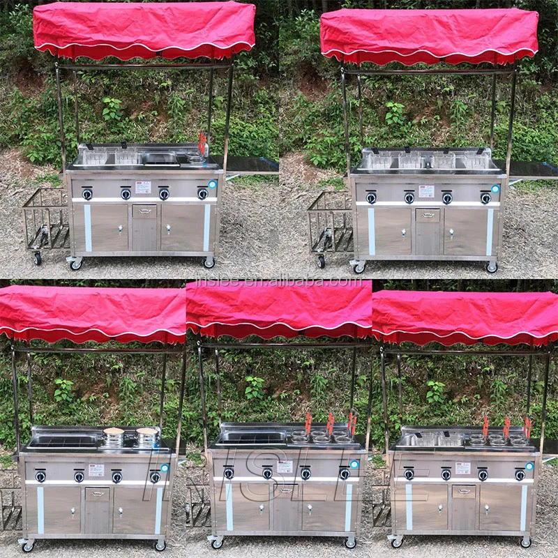 Commercial Gas Type Kanto Cooking Machine Griddle Deep Fryer Squid Flat ...
