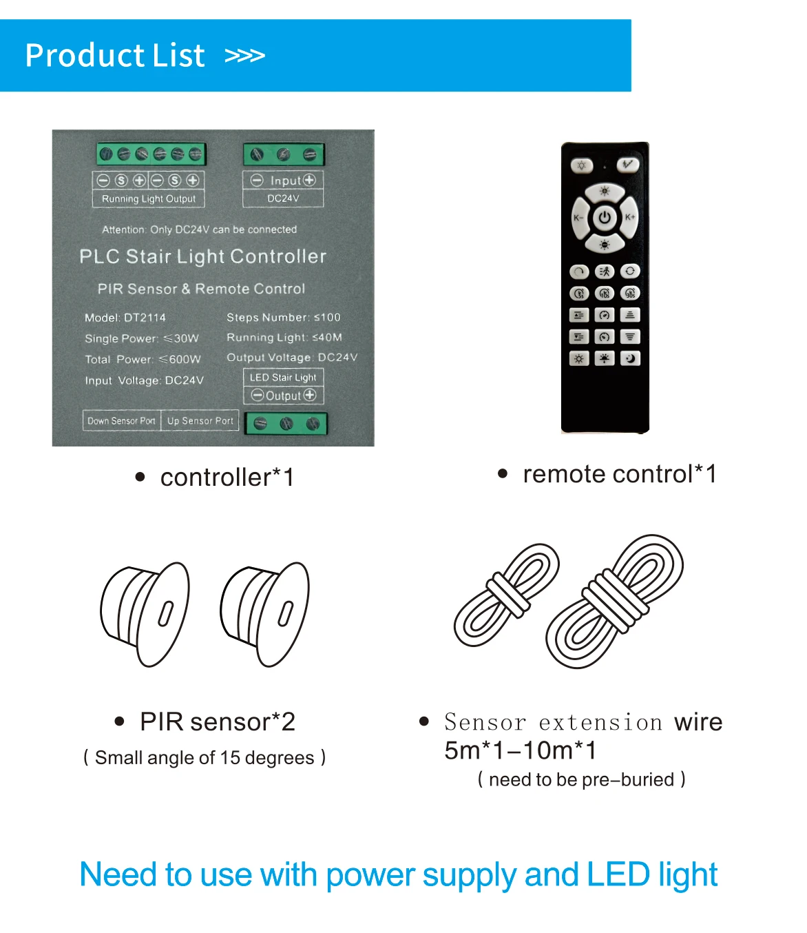 600w Smart Stair Sensor Controller Infrared Sensor Led Stair Lighting ...