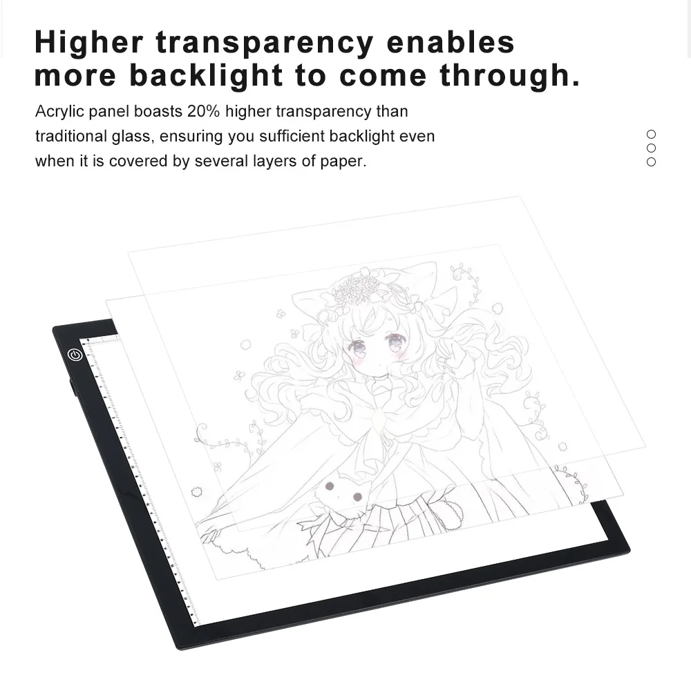 2024 Newest Design A3 Size Led Light Box Usb Port Led Tracing Light ...