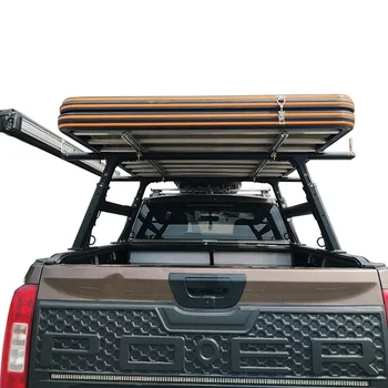 Universal Aluminum Adjustable 4x4 Pickup Truck Bed Ladder Rack Roll Bar ...