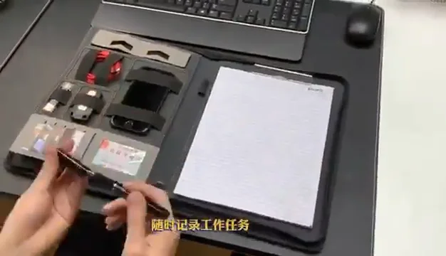 A4 Multifunctional Folder Wireless Charging Notebook With Built-in ...