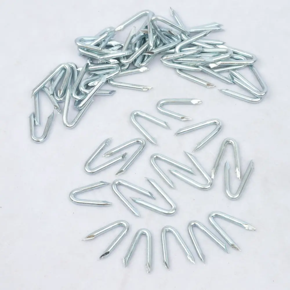 Galvanized Steel Garden Ground Stakes Landscape Fabric U Shaped Nails ...