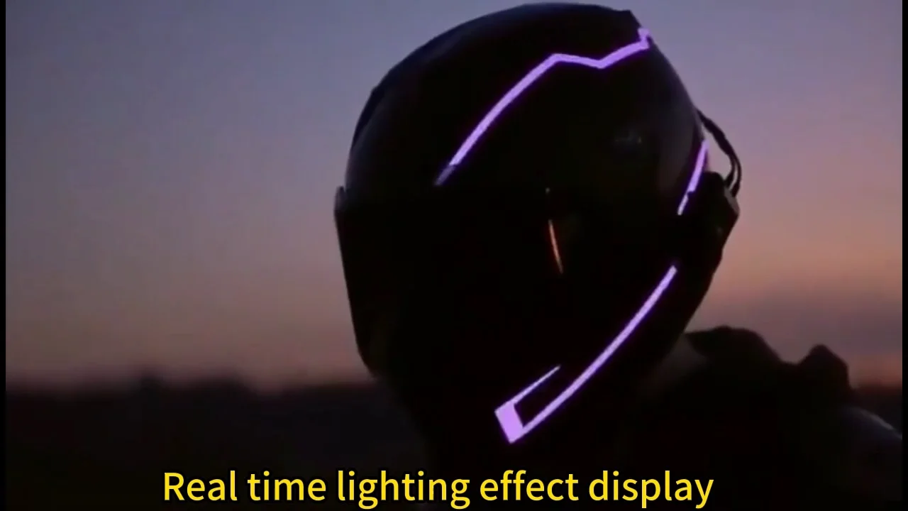 New Arrival Cool Led Motorcycle Helmet Strip Light Glowing Safety Night ...