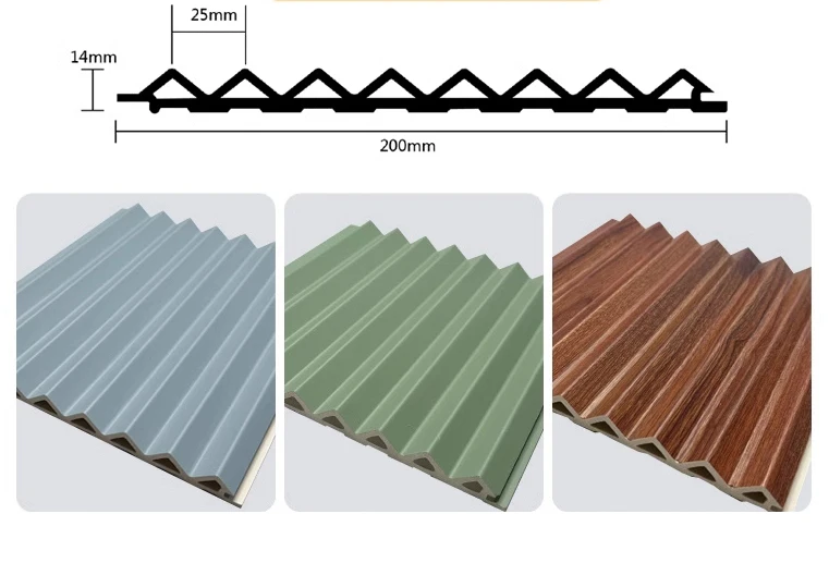 Waterproof Seamless Wpc Wall Panel Coverings Fashion Decorative Fluted ...