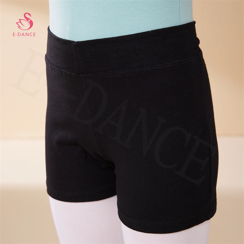 D8026 Girls Solid Color High Waist Shorts Dancewear Ballet Training ...