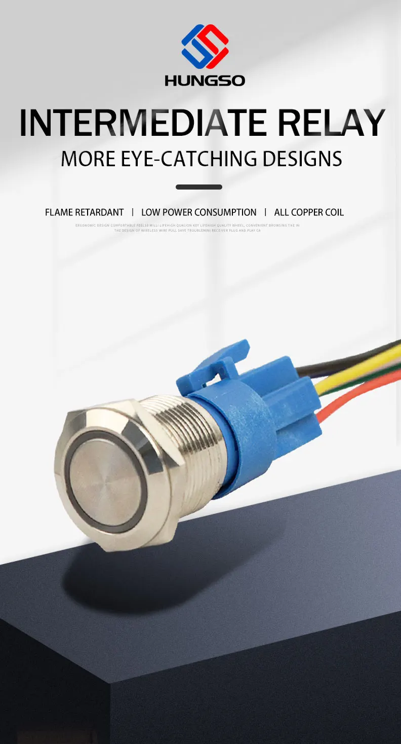 16mm Computer Start Momentary Push Button Switch 5v Blue LED