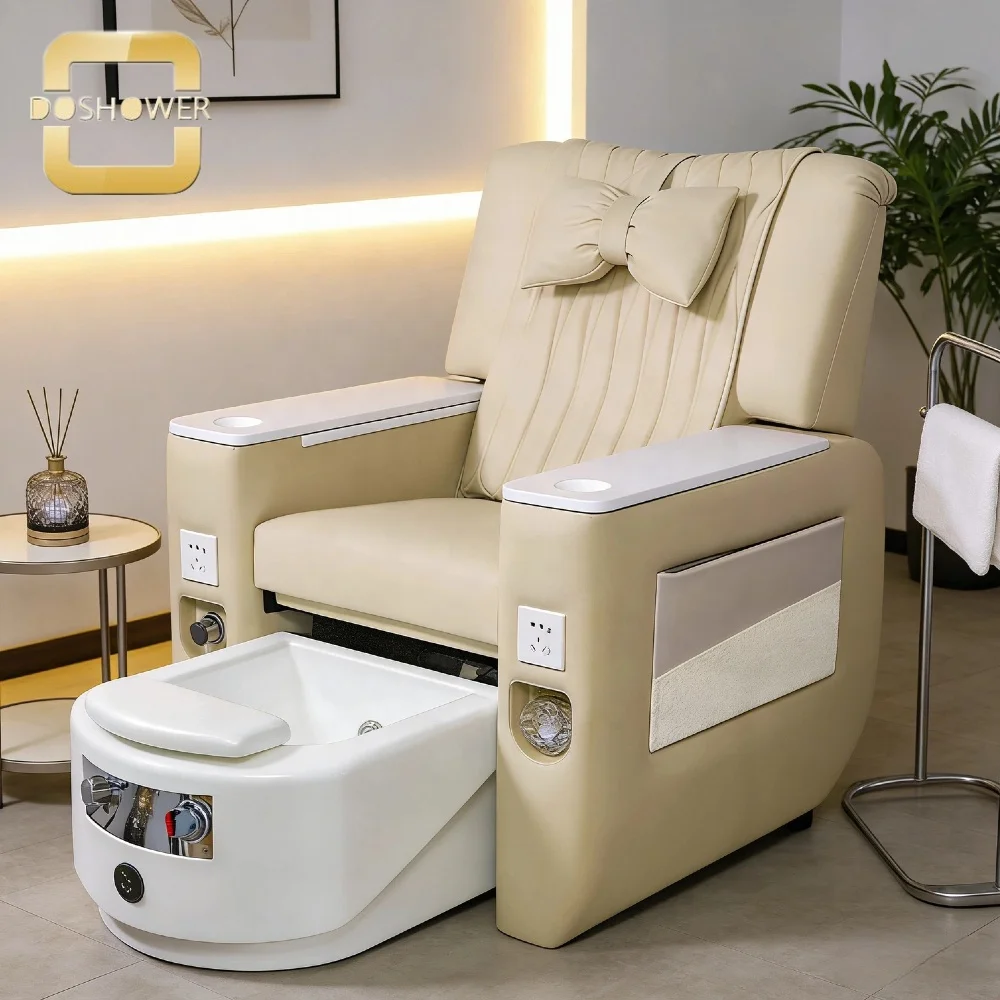 Sofa-style Electric Foot Spa Chair with Massage Seat and Overflow ...