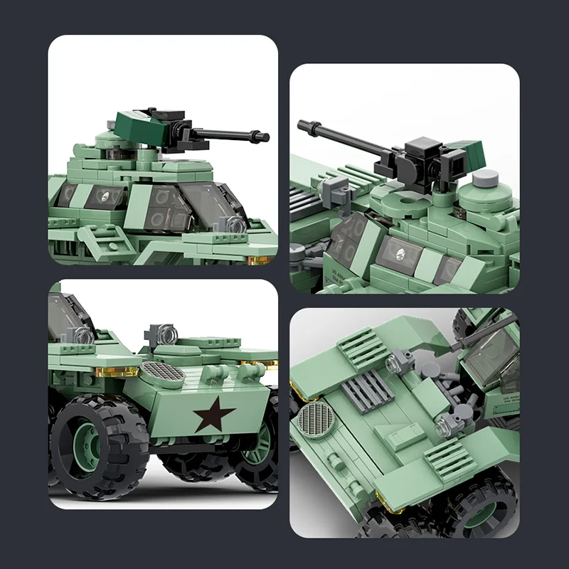 Wange Plastic Army - Lockheed XM808 Twister Building Blocks