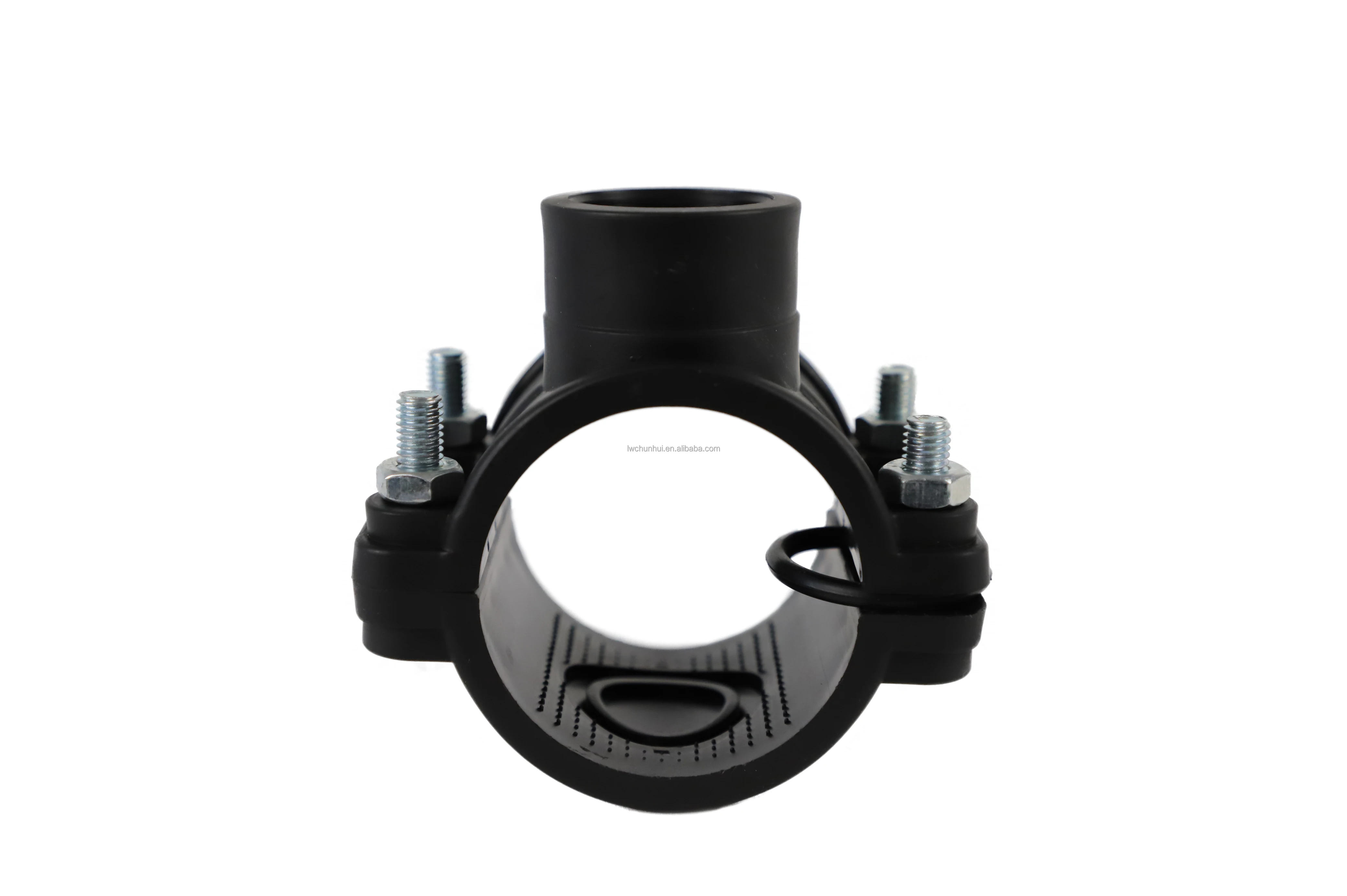 PP PE PVC Saddle Clamp Fittings for HDPE Pipe in Farm Irrigation System