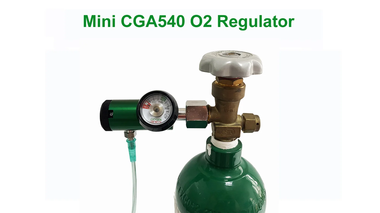 Aluminum And Brass Cga 540 Mini Oxygen Regulator For Oxygen Therapy 0 ...