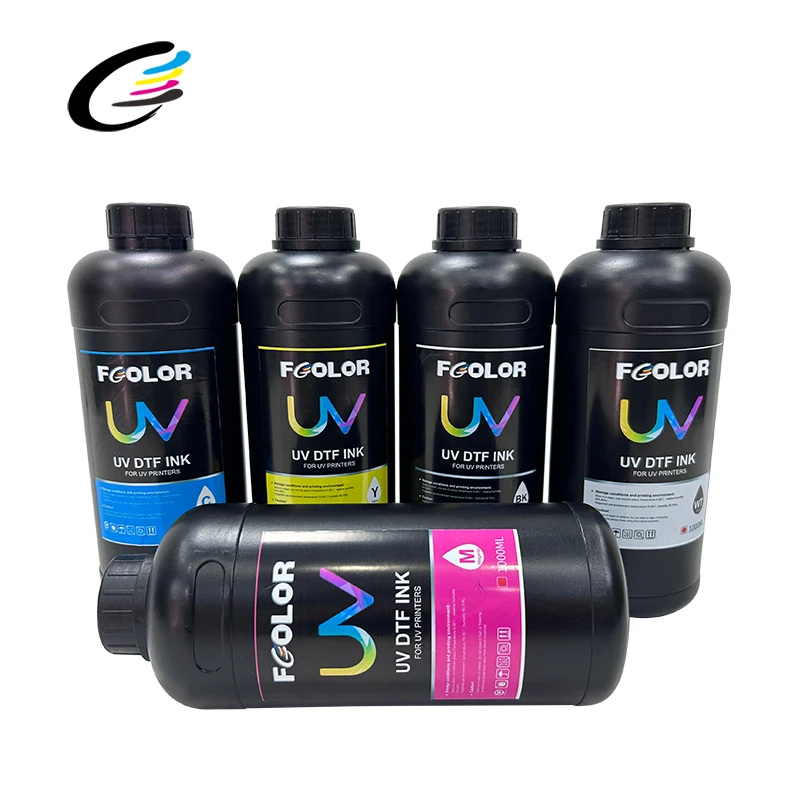 FCOLOR UV DTF Ink - High Density LED UV Ink for Digital Printing