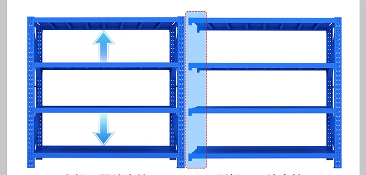 Heavy-Duty Supermarket Shelves for Warehouses Industrial Storage Rack ...