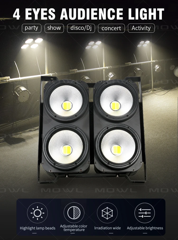MOWL 4x100w 4 Eyes LED Blinder for Theater & Studio Lighting